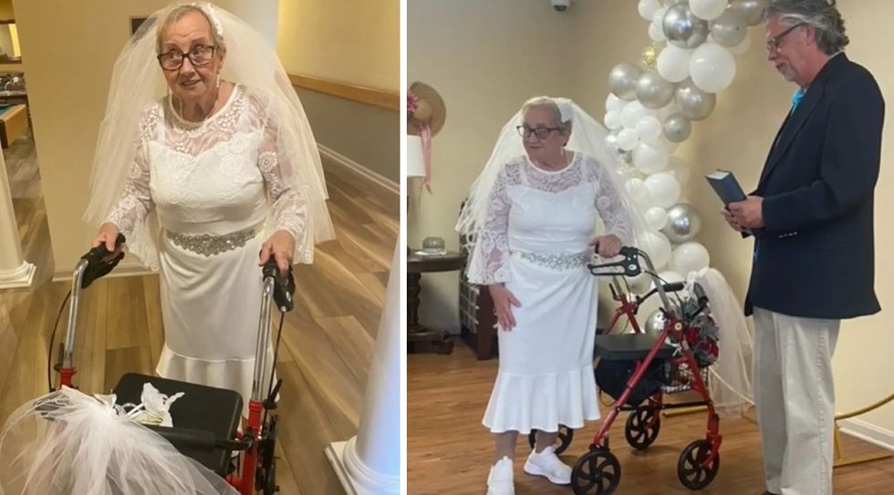 77-Year-Old Throws a Big Wedding and Marries Herself - Goalcast