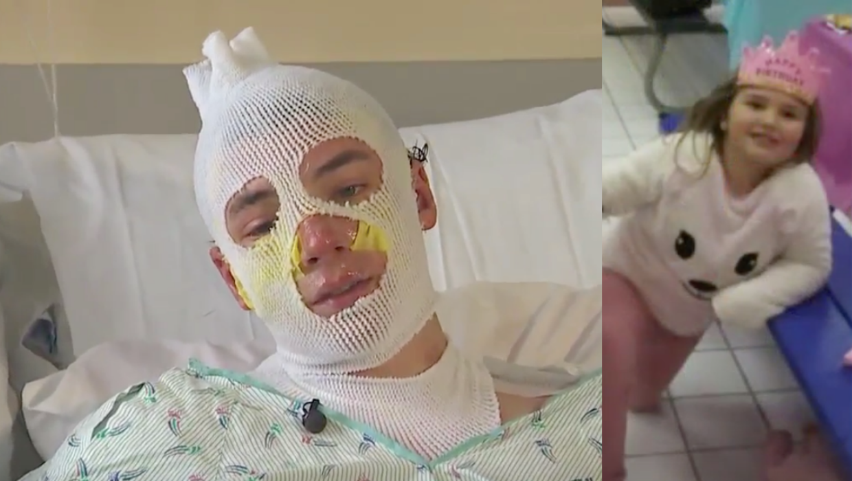 Heroic Uncle Rushes Into Burning Building to Save His Niece - Goalcast