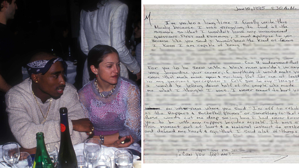 Tupac's Letter To Madonna Reveals The Sad Truth About Their Romance