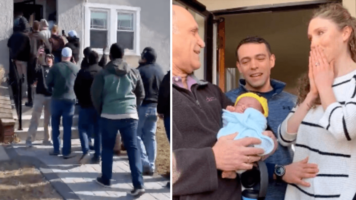 Adoption Agency and Firefighters Surprise a Couple With a Newborn Baby