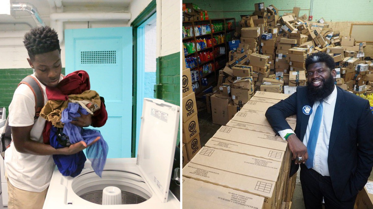 Principal Installs Laundry Room at School After Kids Were Bullied for Their Clothes