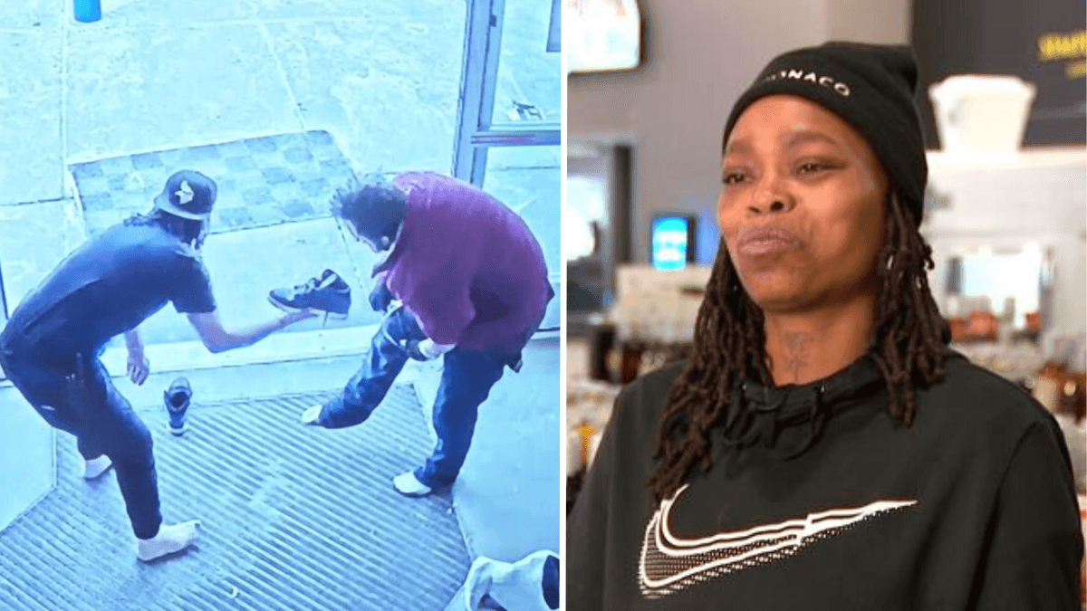 Employee Sees Homeless Man Without Shoes and Gives Him the Ones off Her ...