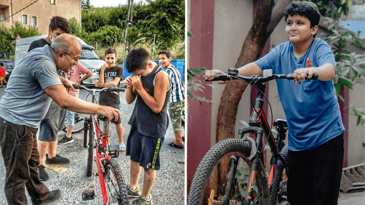 Man Buys Little Boy a New Bike After He Crashed His Old One Into His ...
