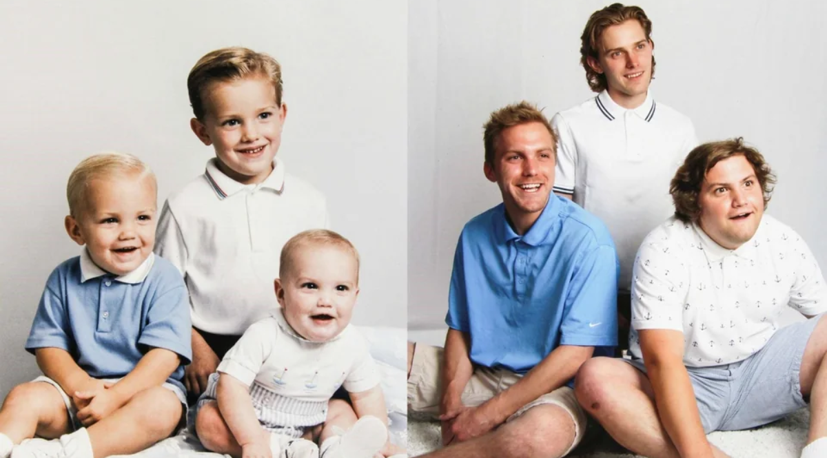 29 Families Who Mastered The Art of Recreating Old Photos