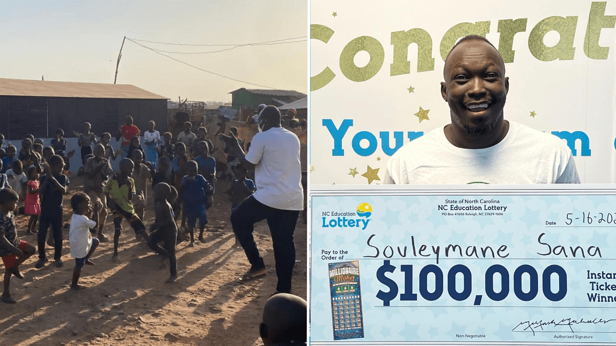 $100,000 Lottery Winner Gives Back to the Children of His Native Mali