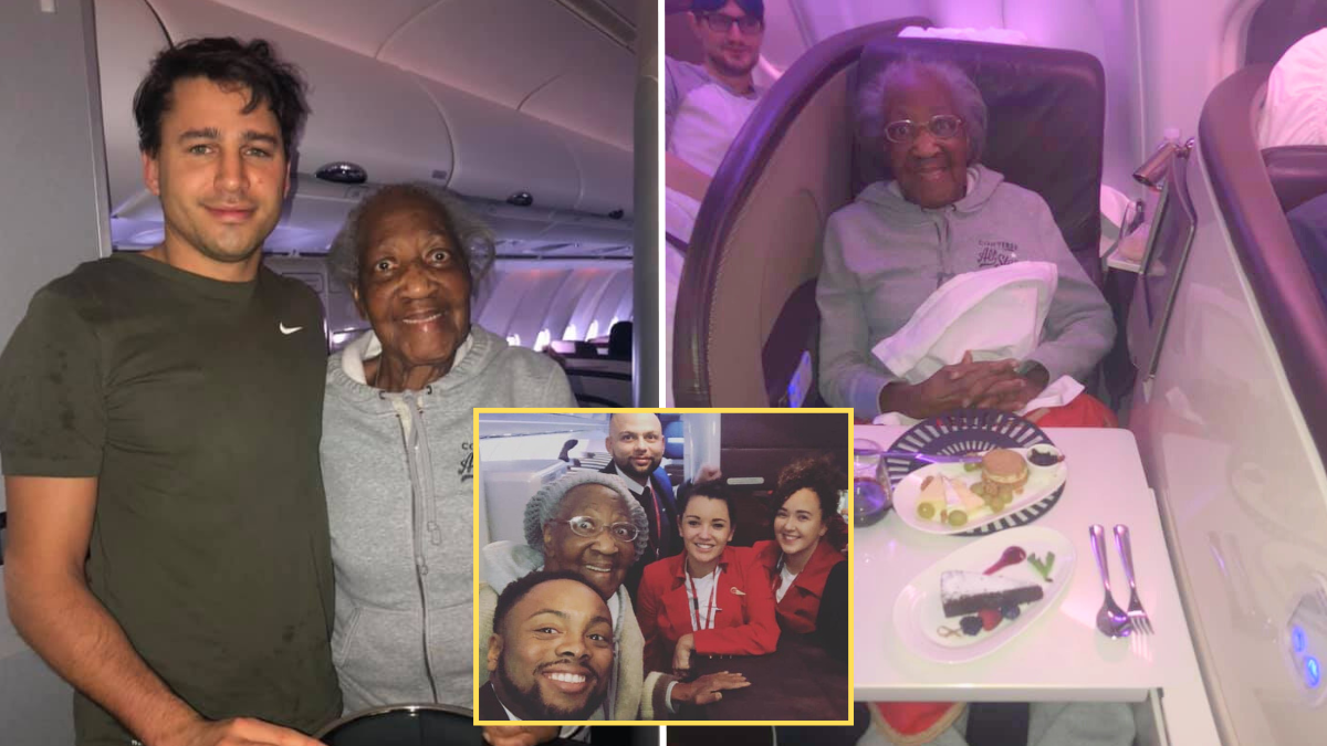 Man Gives Up First-Class Seat So 88-Year-Old Woman Can Fulfill Dream