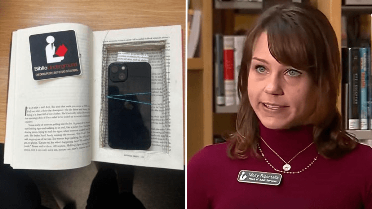 Librarian Helps Victims of Domestic Violence by Hiding Burner Phones in ...